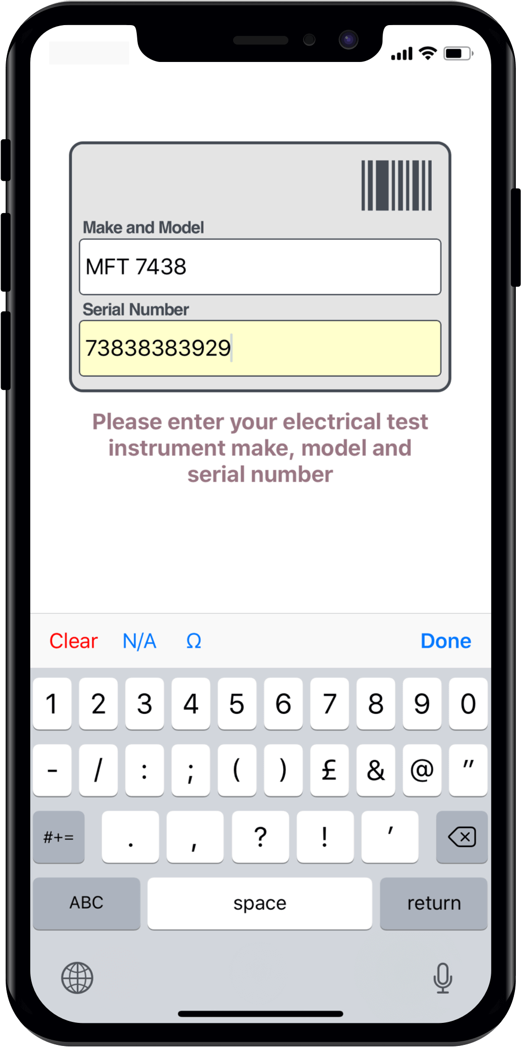 Verifi - Electrical Test Instrument Log Book and Accuracy Record - iCertifi