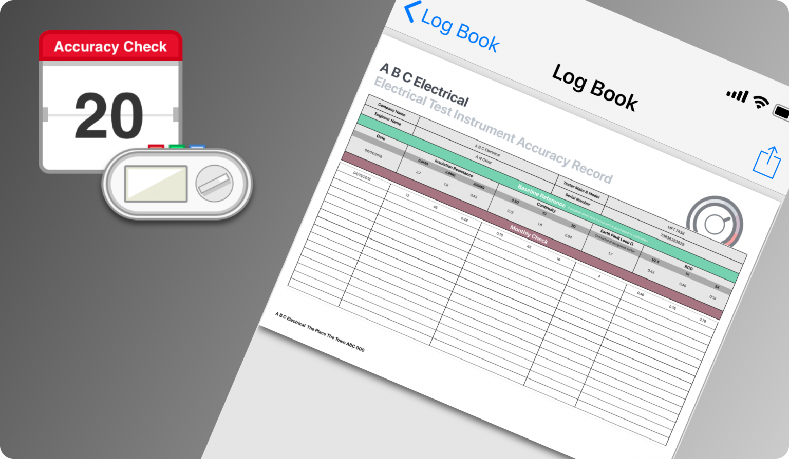 Electrical Logbook | Verifi - The Test Instrument Accuracy Record App ...
