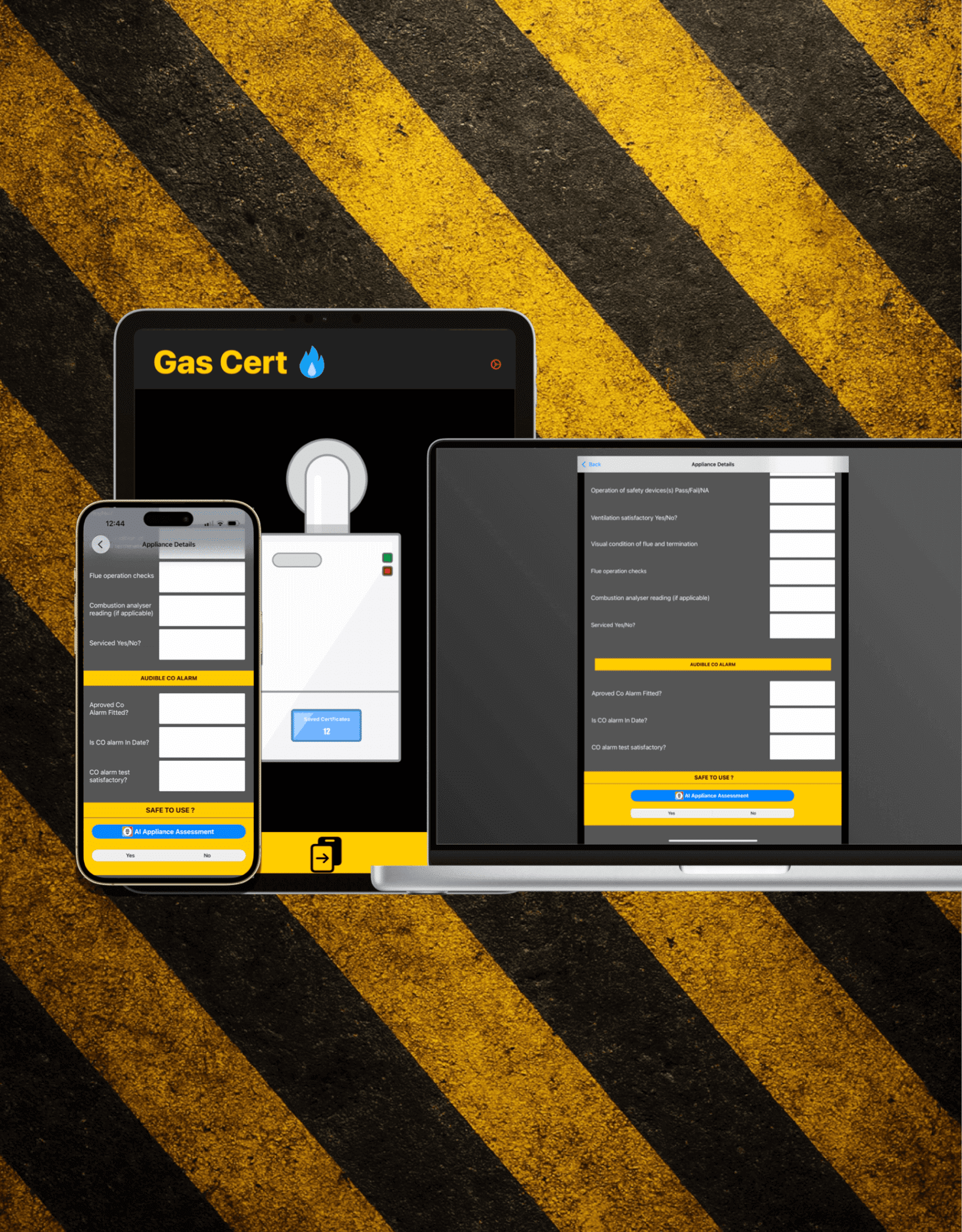 Gas Safety Certificate App (CP12) for UK Engineers | iCertifi