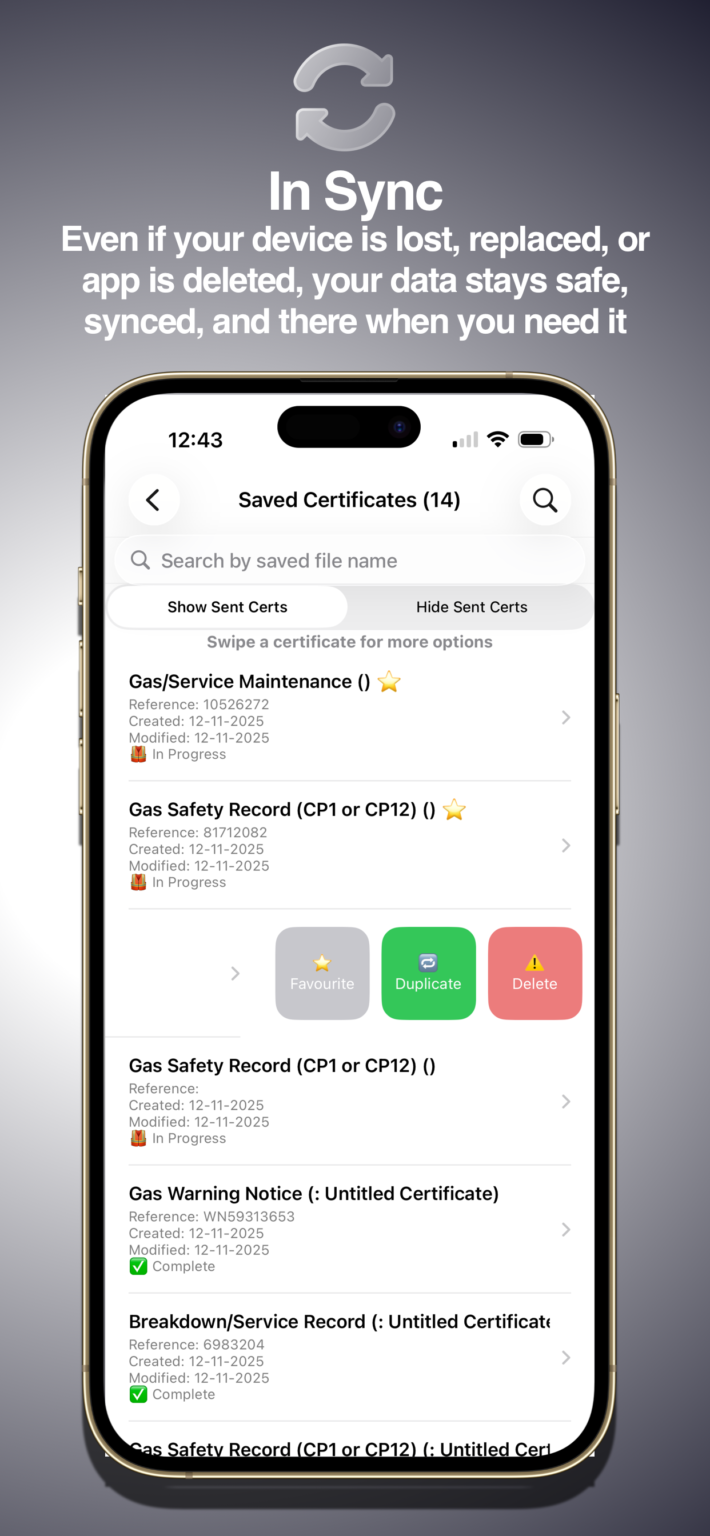 Gas Safety Certificate App (CP12) for UK Engineers | iCertifi
