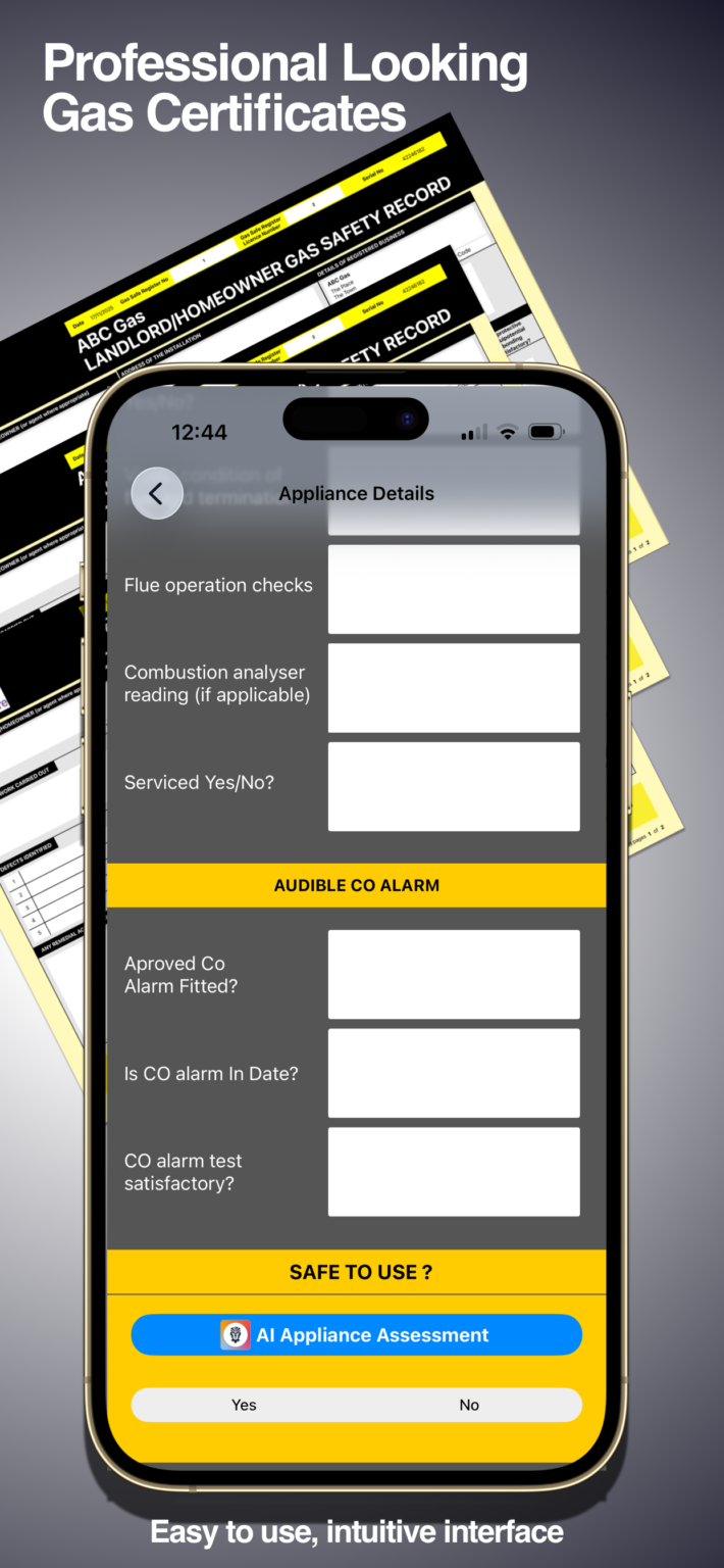 Gas Safety Certificate App (CP12) for UK Engineers | iCertifi